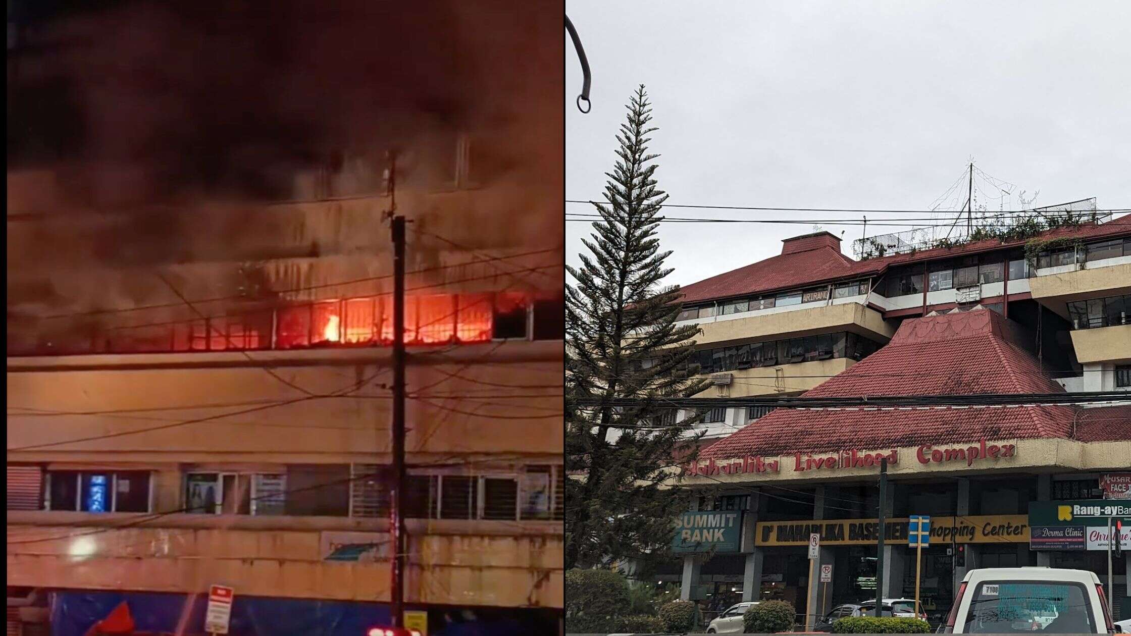 Fire Erupts at Baguio City's Maharlika Livelihood Center: Firefighters ...
