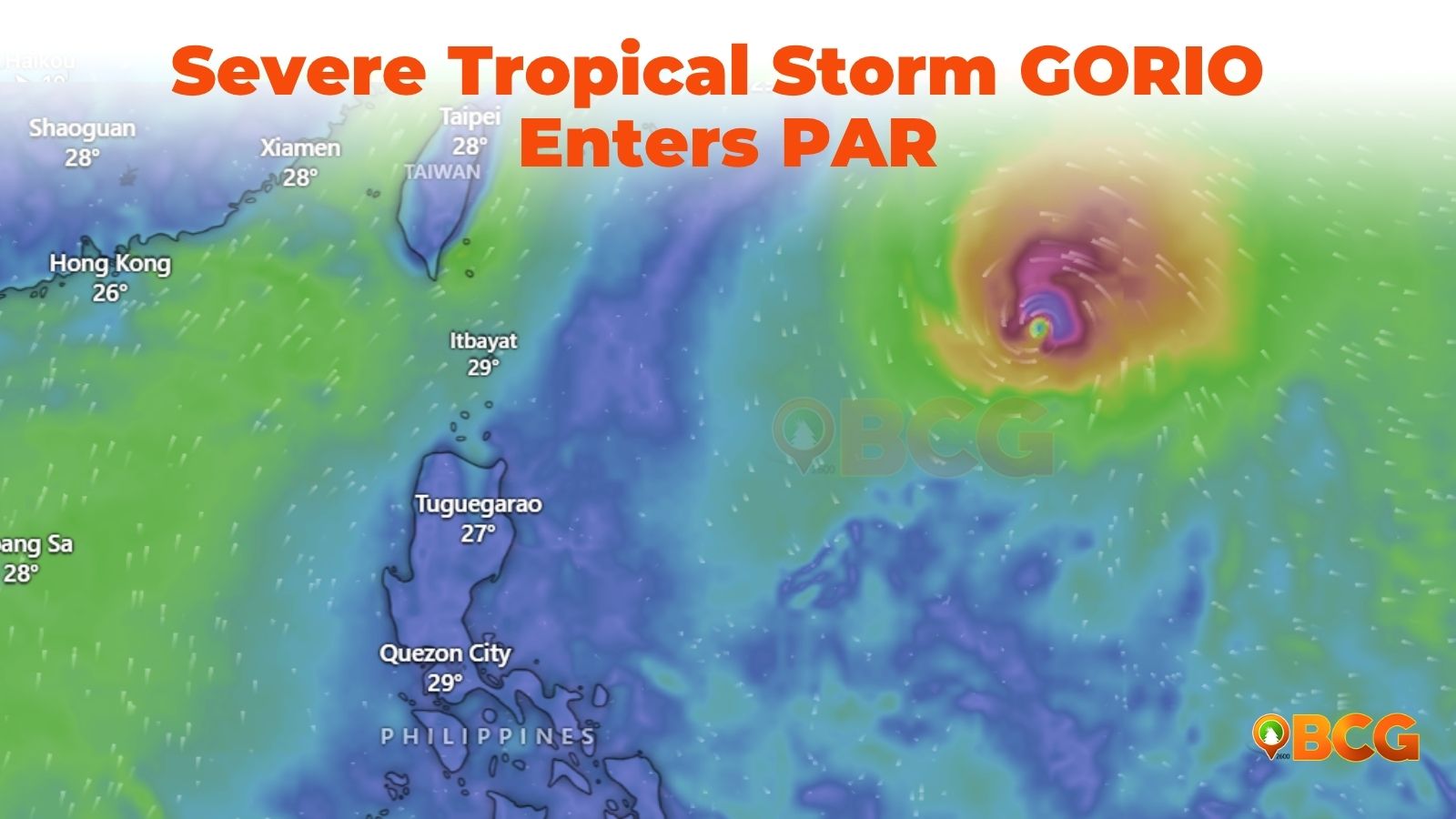 Severe Tropical Storm GORIO Enters PAR | BCG