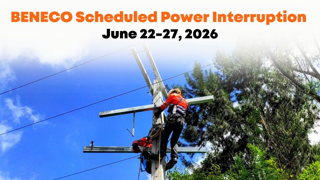 BENECO Power Interruption Schedule from June 22-27, 2026 | BCG